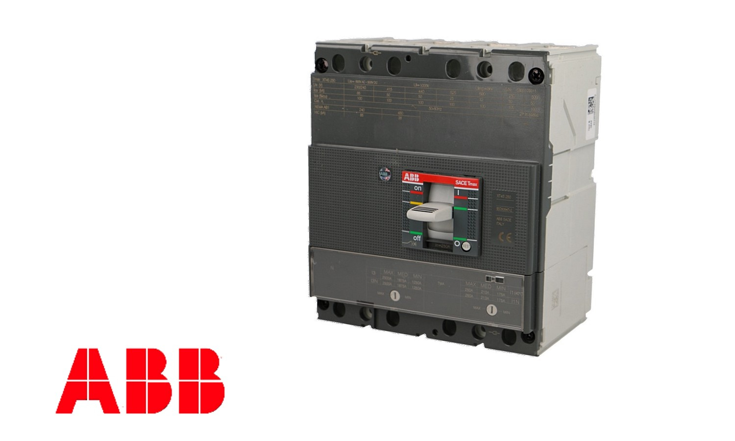 Disjoncteur tétrapolaire 4P/4D 250A ABB | Disjoncteur de tete