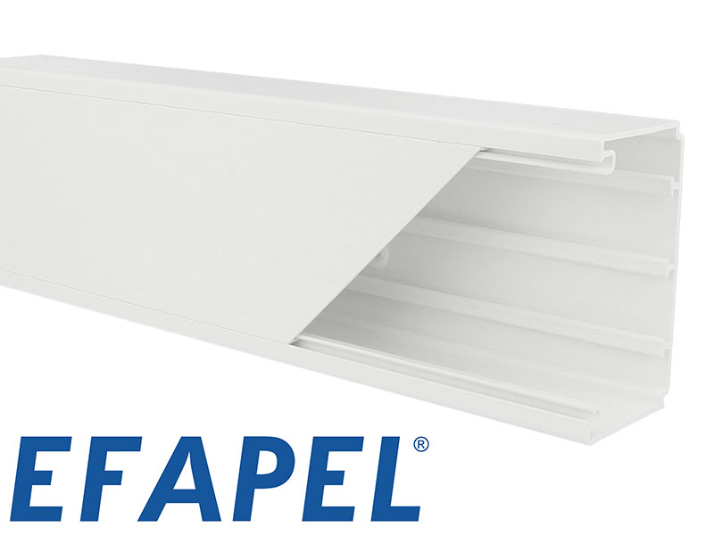Goulotte appareillable PVC EFAPEL 90 x 50 mm | Goulotte electrique avec ...