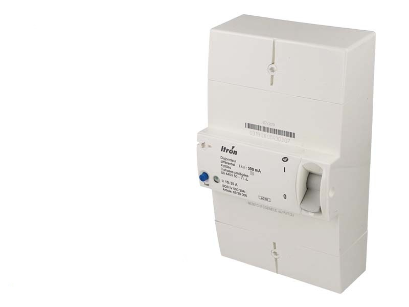 Disjoncteur EDF triphasé instantané et sélectif Itron Actaris ...