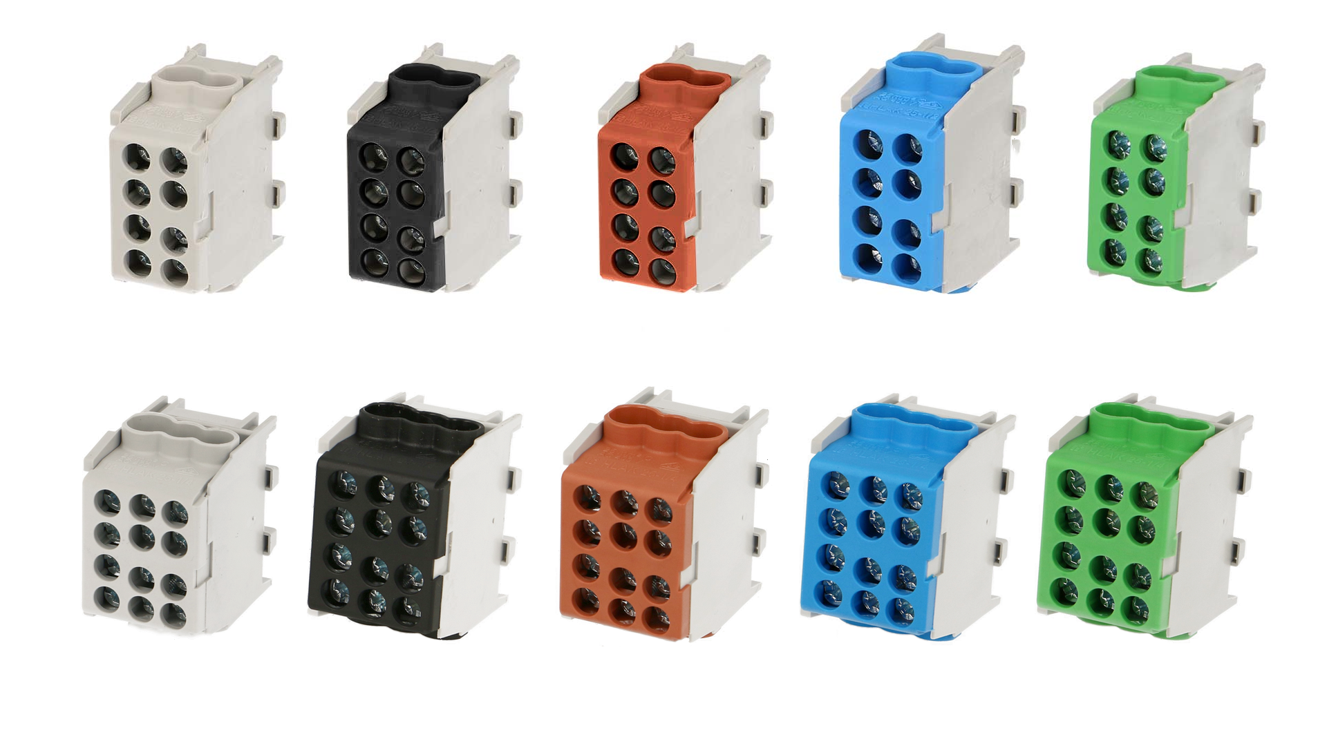 Bornier enclipsable sur rail din | Bornier