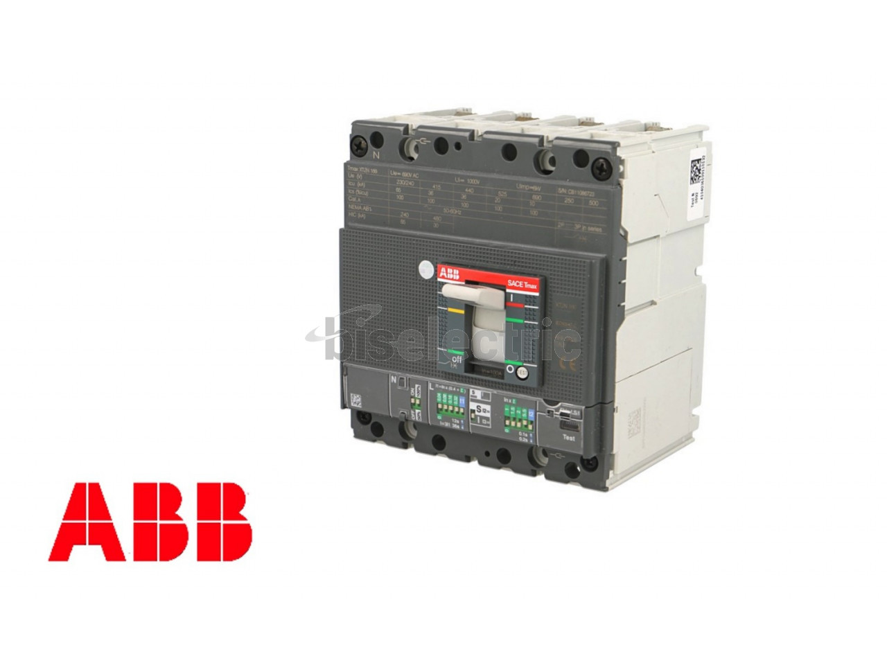 Disjoncteur tétrapolaire 4P/4D 160A ABB | Disjoncteur de tete chez bis-electric