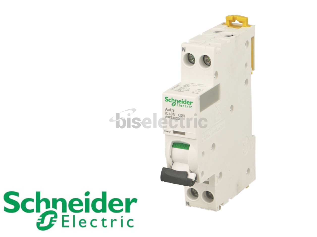 Disjoncteur phase neutre courbe C Schneider Acti9 iC40N | Disjoncteur bipolaire chez bis-electric