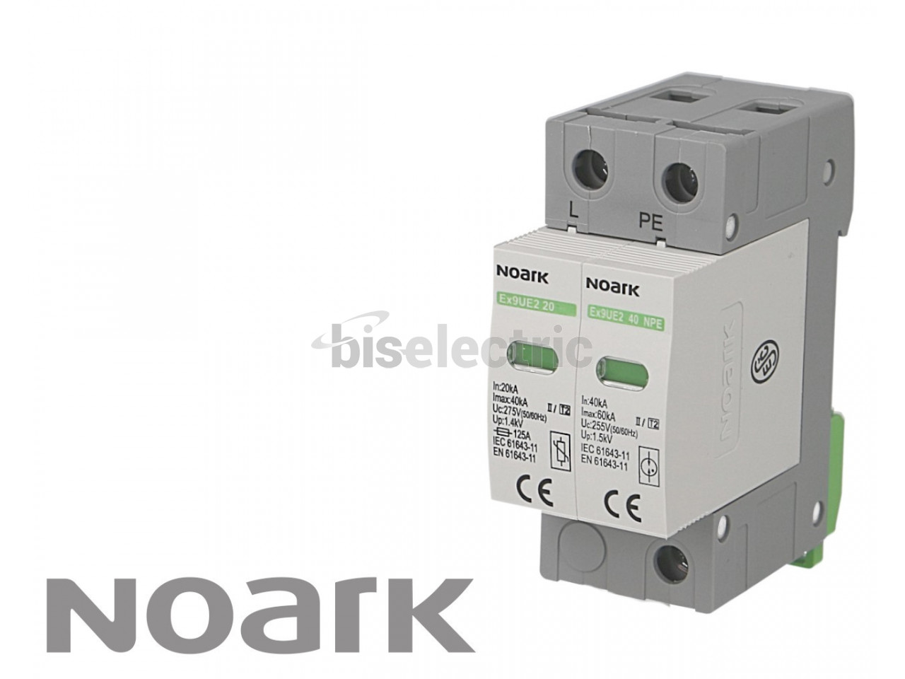 Parafoudre modulaire monophasé à cartouche Noark Ex9UE2 | Parafoudre modulaire chez bis-electric