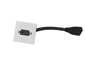 Prise HDMI 45x45 1 module | Prise USB & Prise HDMI chez bis-electric