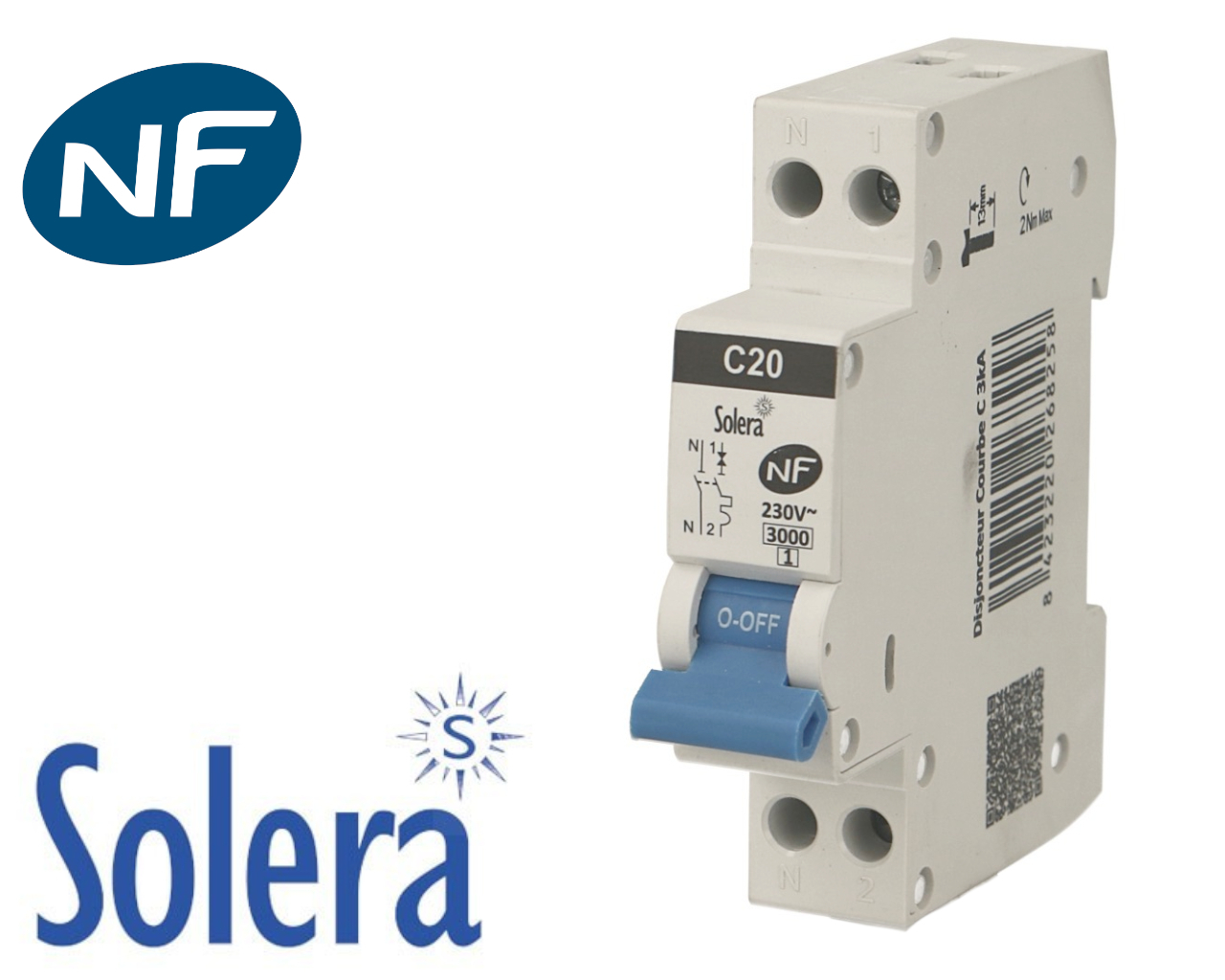 Disjoncteur phase + neutre | Disjoncteur modulaire chez bis-electric