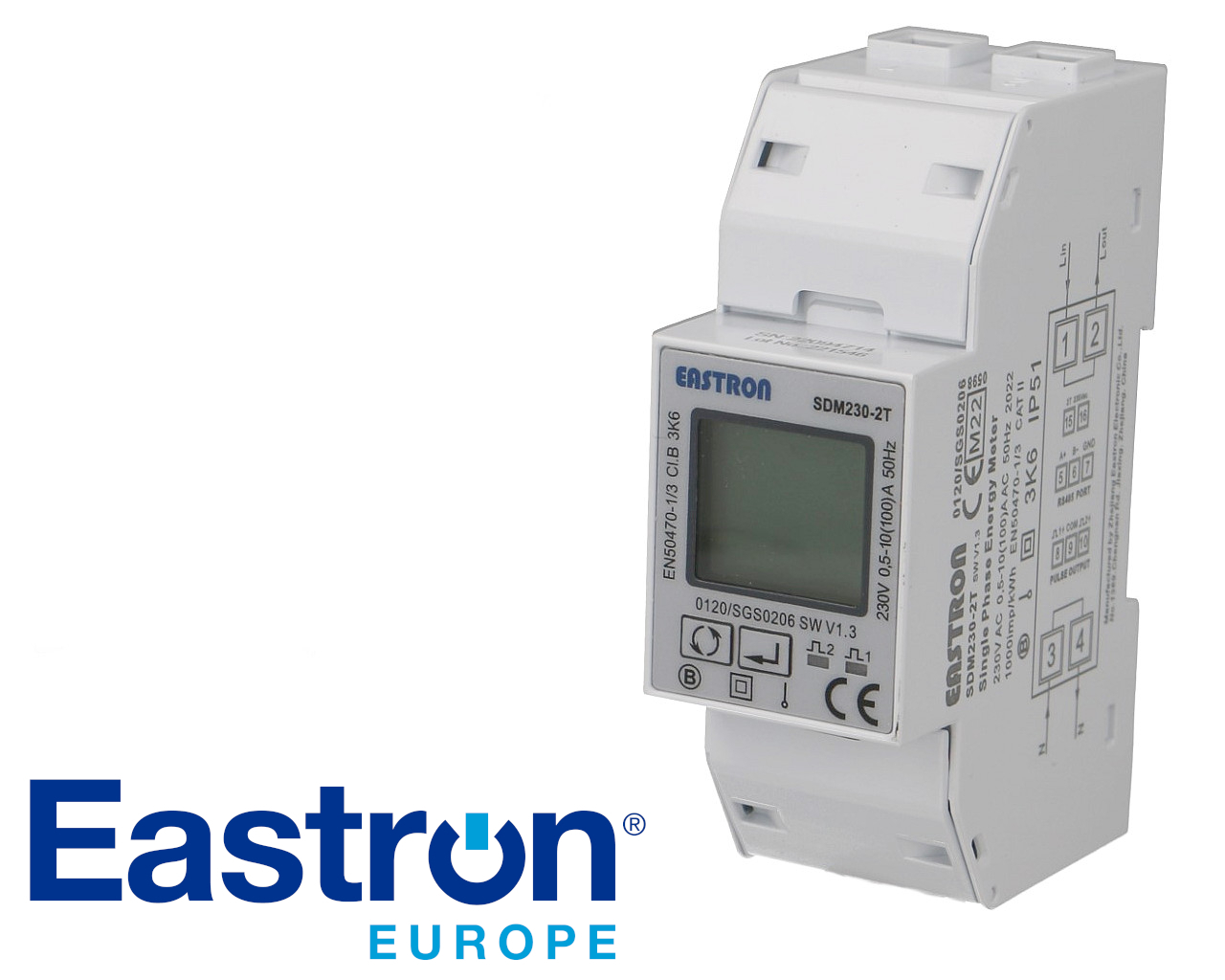 Compteur Electrique monophasé 100A double tarif certifié MID | Sous ...