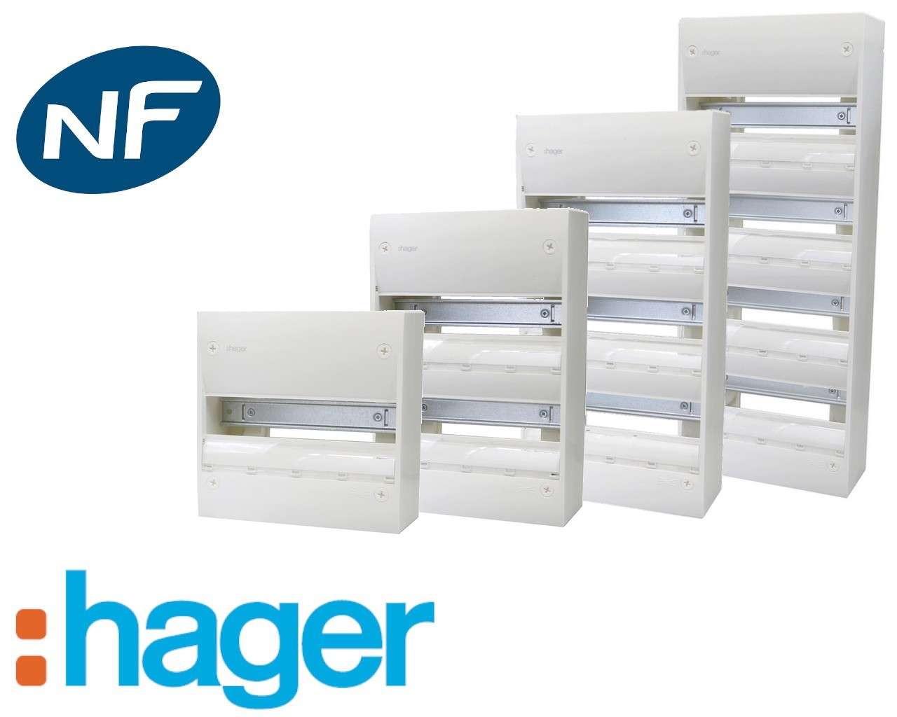 Coffret électrique nu Hager Gamma 13 + | Tableau electrique encastrable