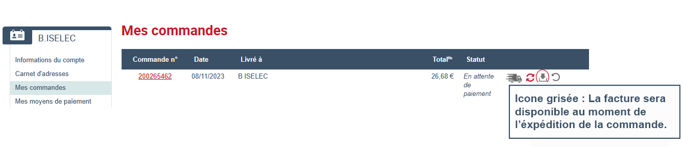 FaQ - Télécharger ma facture | Matériel électrique chez bis-electric